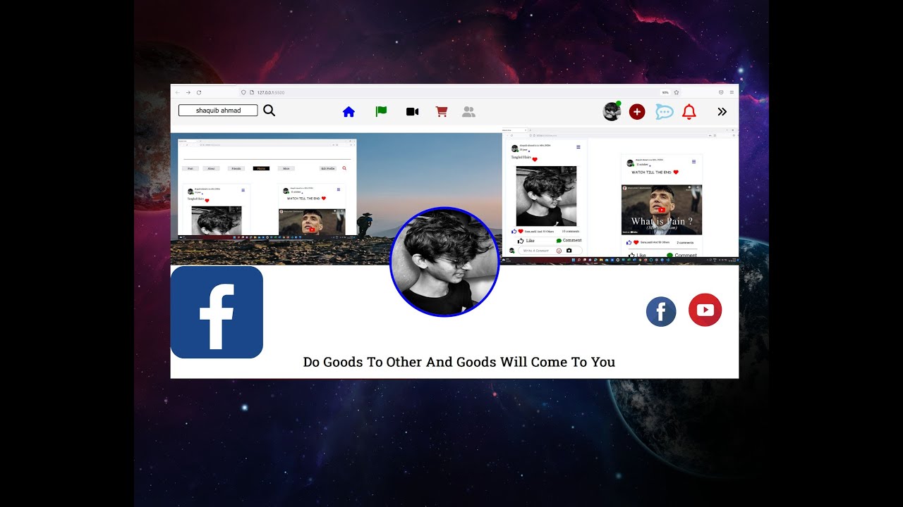 MAKING A FACEBOOK CLONE !USING HTML AND CSS ONLY - YouTube