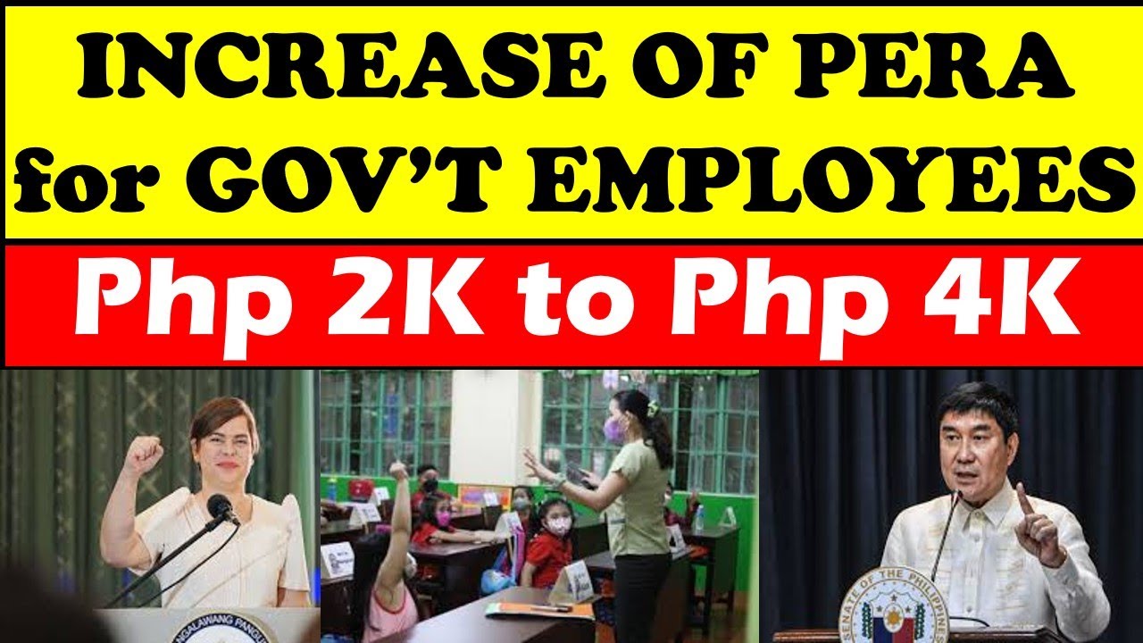 JUST IN!!! GOODNEWS!!! Increase of PERA of Gov’t Workers [Php 2,000.00 ...