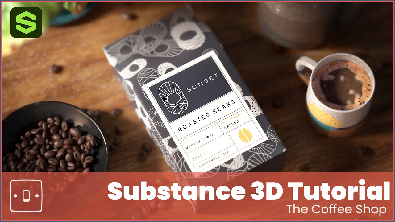 Adobe Substance 3D Tutorial - The Coffee Shop - YouTube