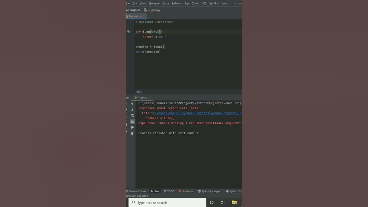 Python Optional Parameters Pythonforbeginners Pythonprogramming Pythontutorial Programming