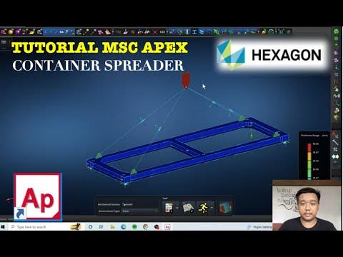 Tutorial MSC Apex: Analisis mechanical rigidity dan stress analysis pada container spreader ...