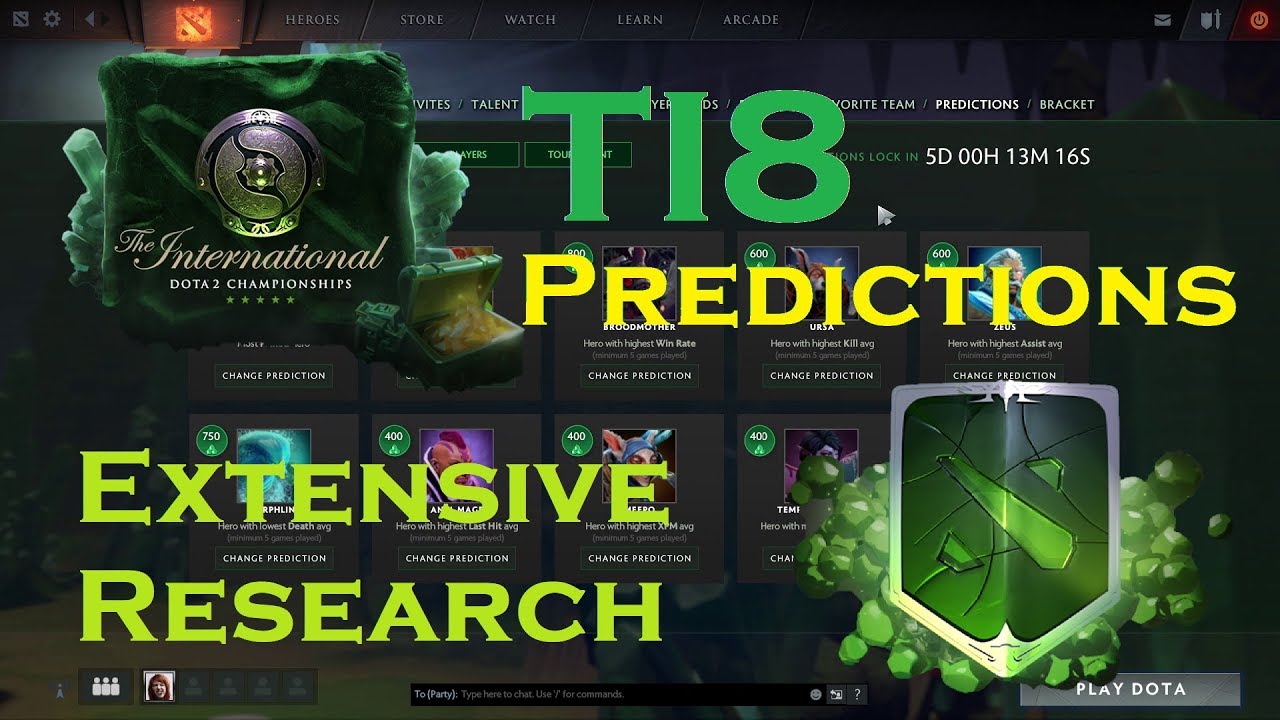 TI8 Battle Pass Predictions - After Extensive Research - Front Row Dota ...