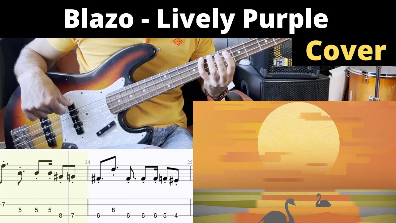 Débuter la basse : Cover : Blazo - Lively Purple - YouTube Music