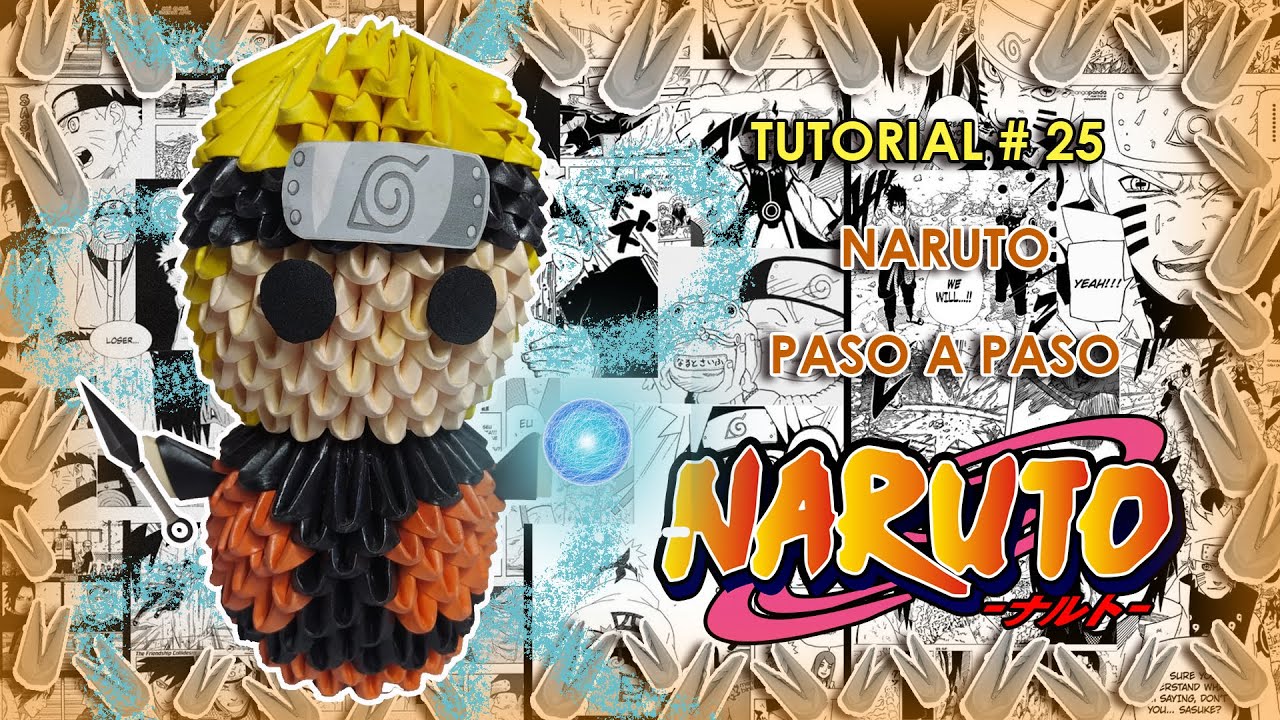 ¿Cómo hacer a NARUTO UZUMAKI 🍥 en Origami3D? ️| NARUTO ⛩️ |Tutorial ...