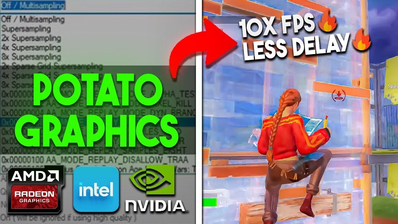How to Get Potato Graphics in Fortnite! (Max FPS + 0 Delay) - YouTube