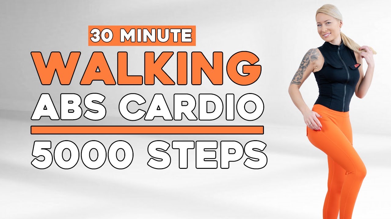Walk at Home - 30 Minute Walking Workout to Lose Belly Fat Knee ...