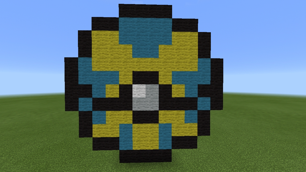 Minecraft Pixel Art - How To Build A Quickball - YouTube