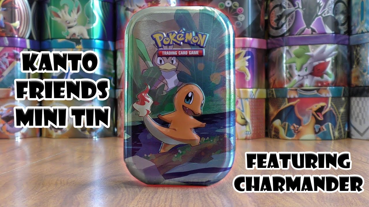 Charmander Kanto Friends Mini Tin Opening - YouTube