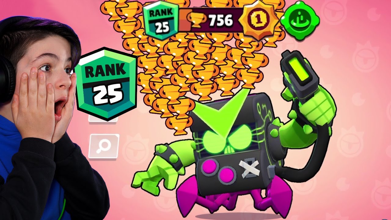 8-BIT to 750 Trophies - RANK 25 - Brawl Stars - YouTube