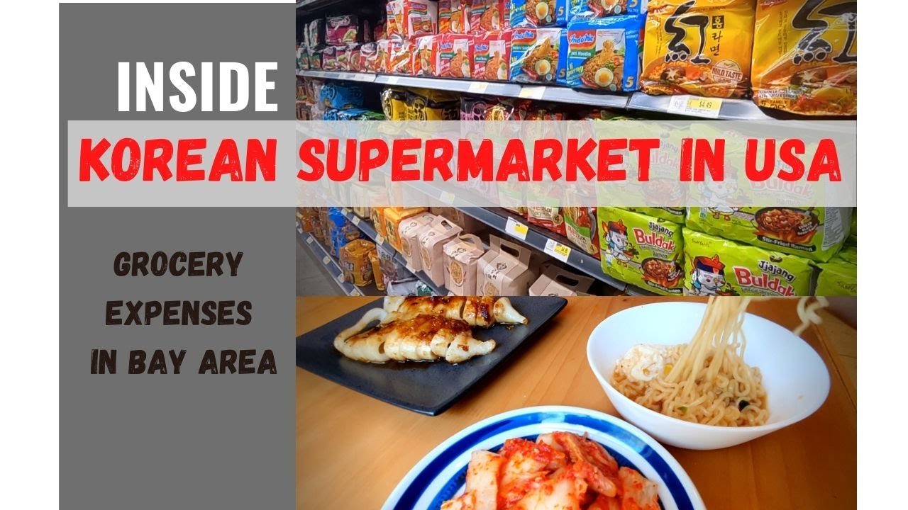 Inside Korean Supermarket in the USA | H Mart | Living cost in Bay Area ...