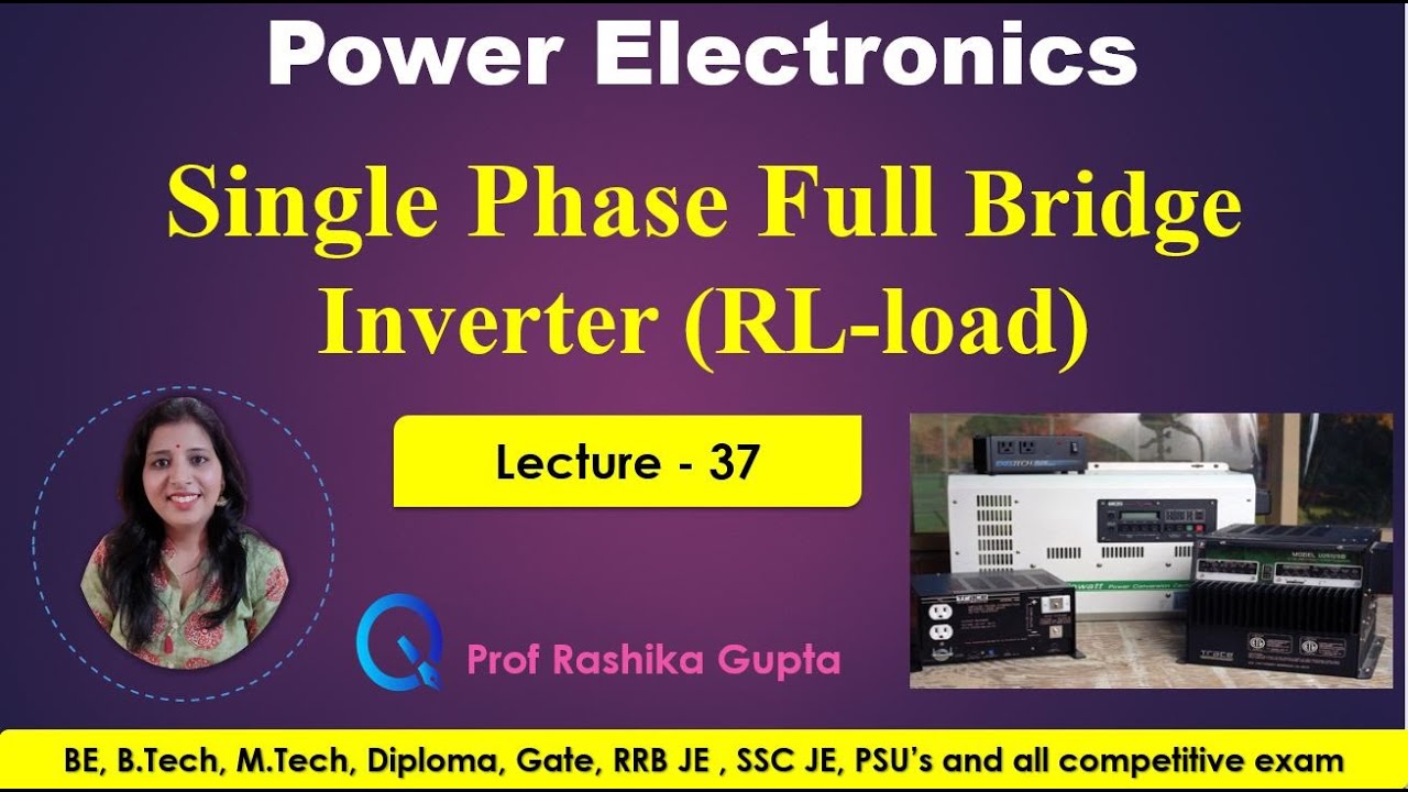 #37 Single Phase Full Bridge Inverter With RL- load || Working and ...