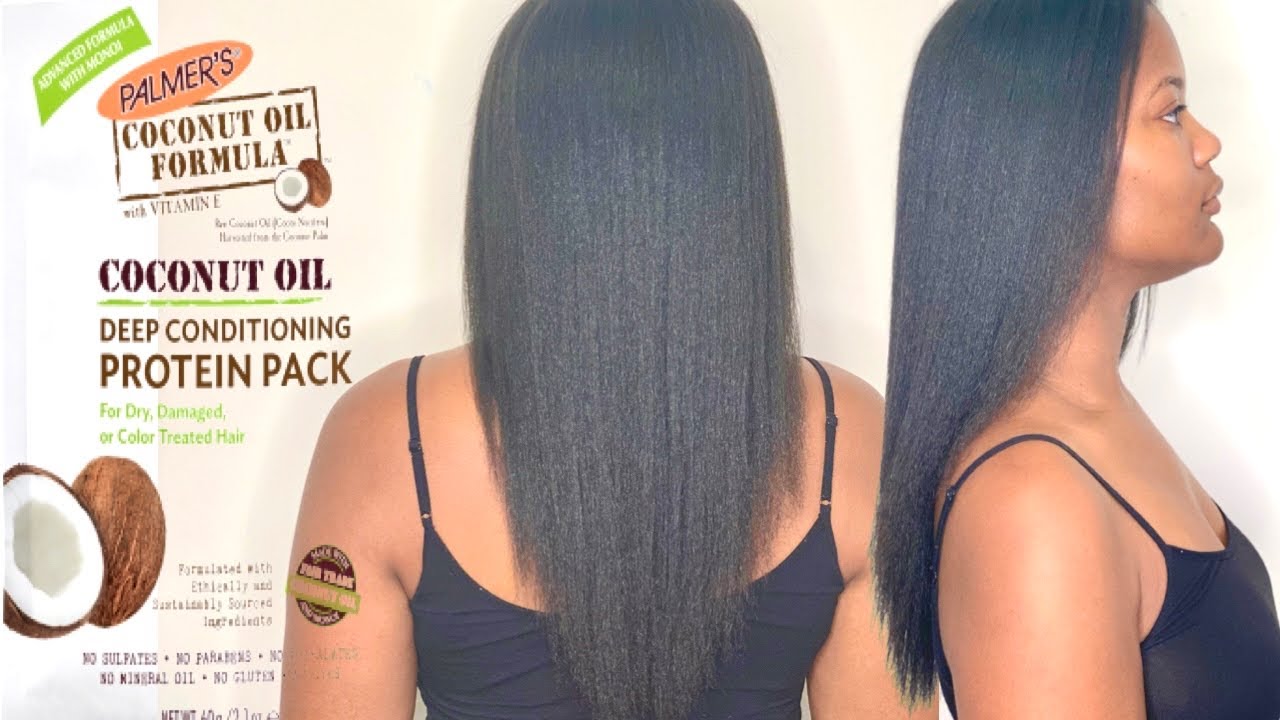 USING A DEEP CONDITIONING PROTEIN PACK ON RELAXED HAIR | NATURAL TO ...
