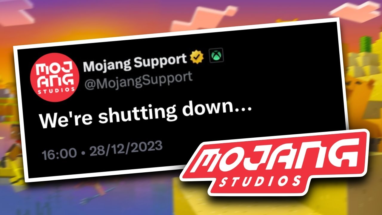 Minecraft Support Is Shutting Down In January - YouTube