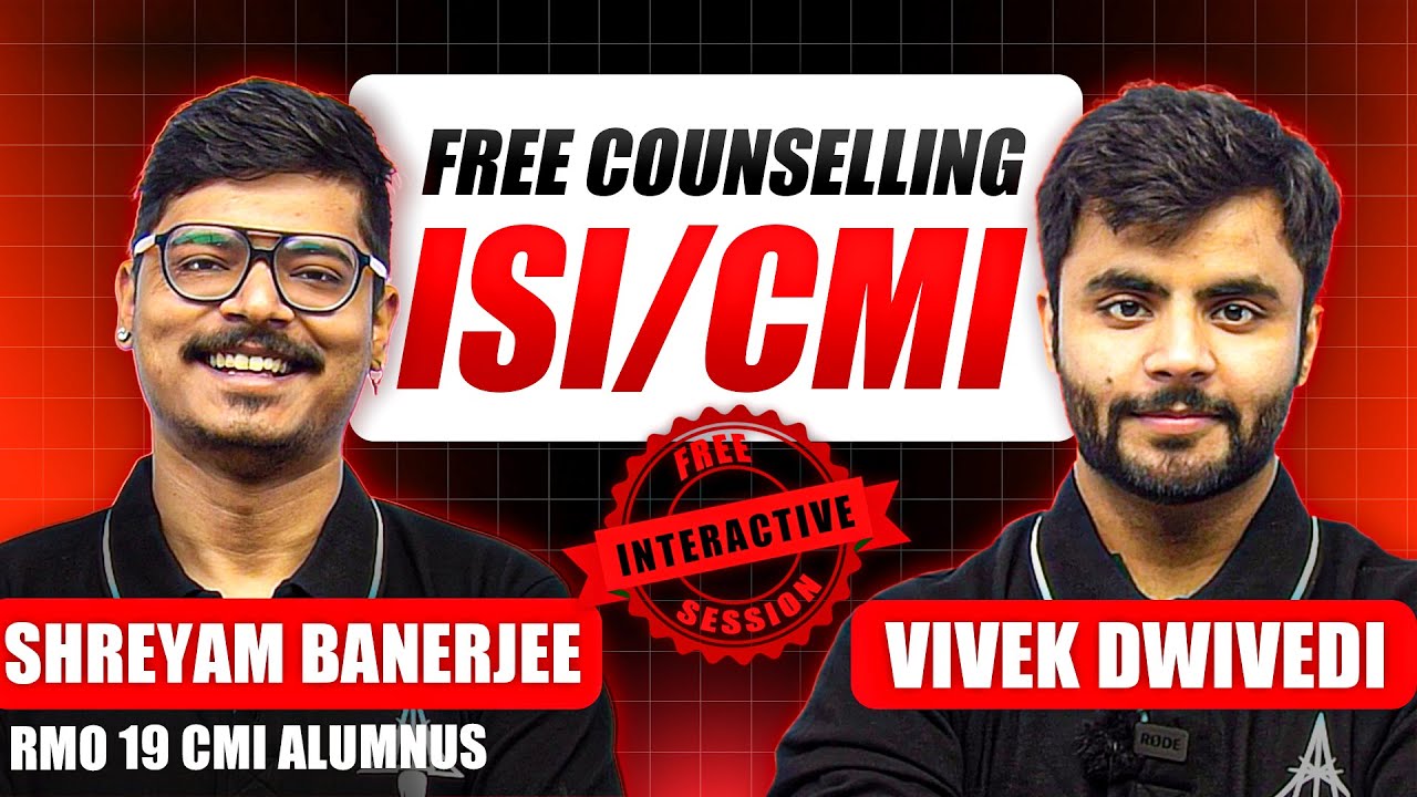 ISI/ CMI Free CAREER Counselling Session with CMI Alumnus - YouTube