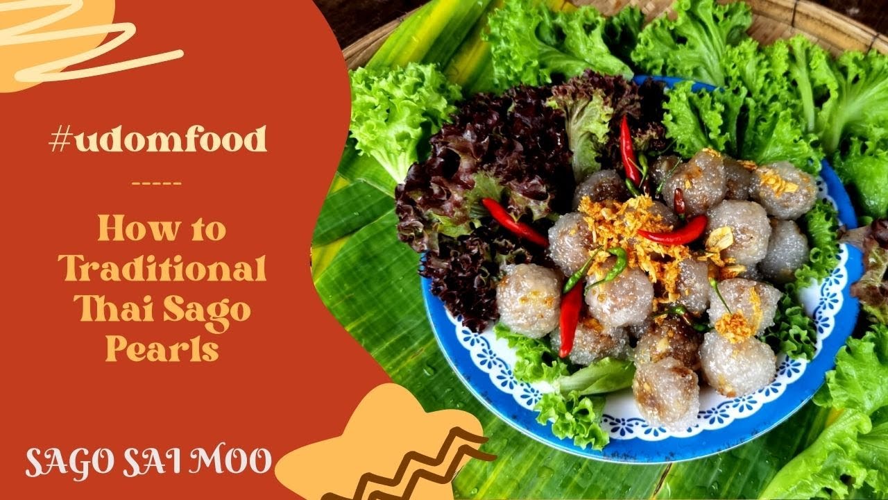 ็How to Traditional Thai Sago Pearls | Tapioca Pearls Dumplings | Sago ...