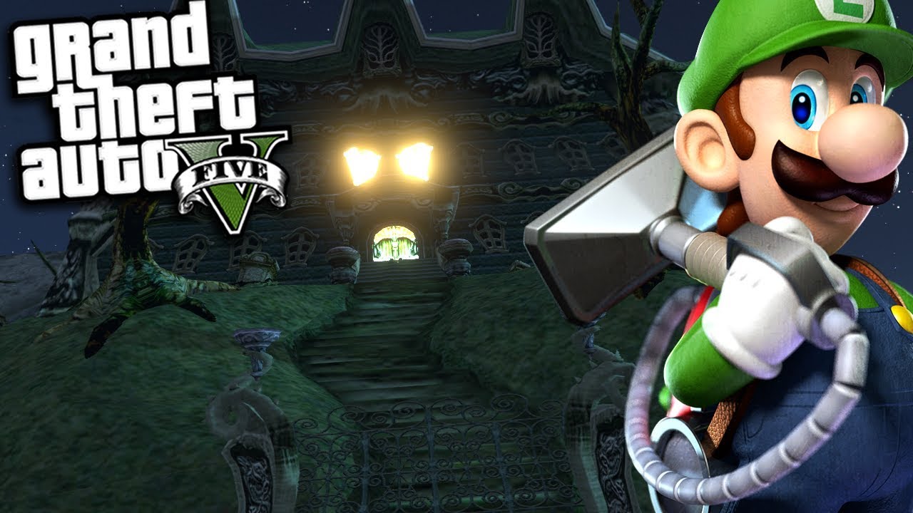 GTA 5 Mods - LUIGIS MANSION MOD w/ MARIO & LUIGI (GTA 5 PC Mods ...