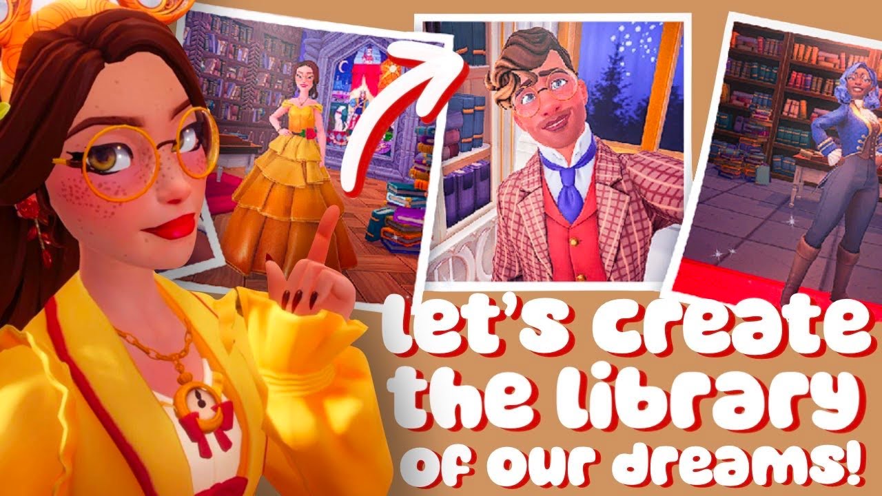 Creating our dream Library in Disney Dreamlight Valley! - YouTube