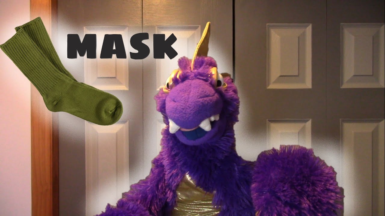 The easiest way to make a sock mask - YouTube
