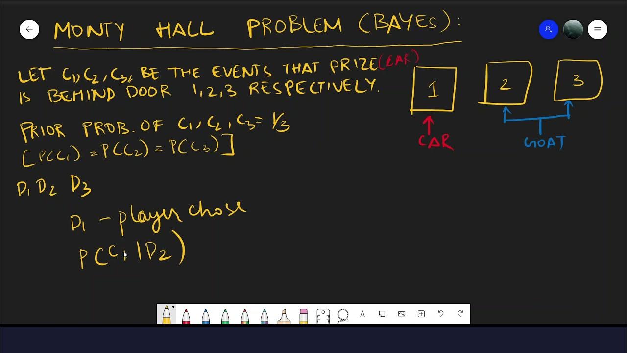 Bayes Theorem and the Monty Hall Problem - YouTube