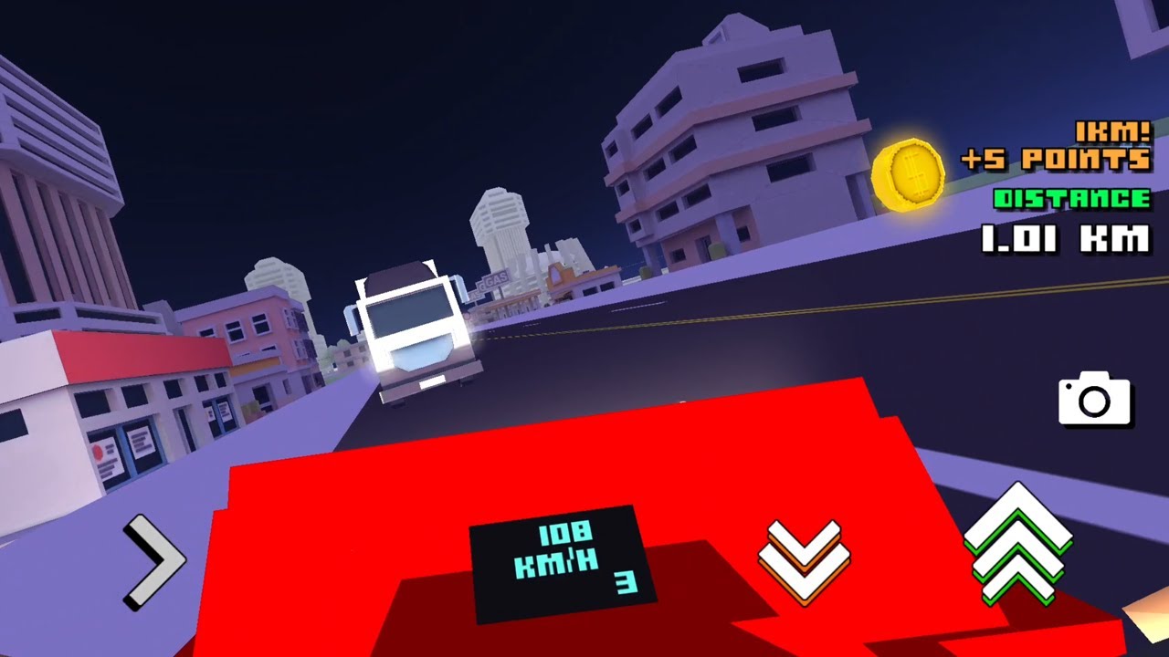 Night ride in Blocky Moto Racing! - YouTube