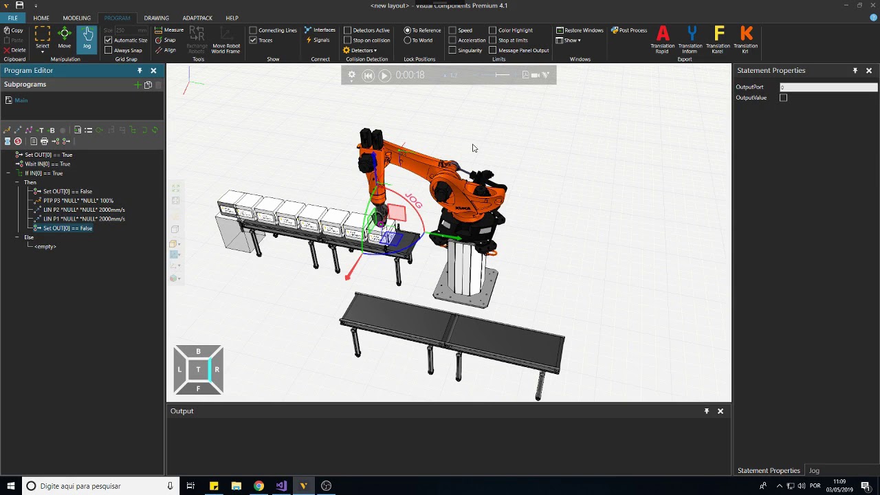 Visual Components 4.1 - Pick and Place - YouTube