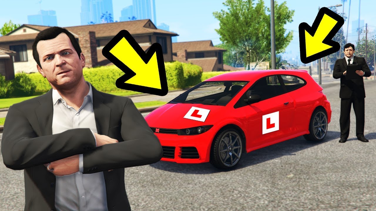 Taking my DRIVING TEST in GTA 5! - YouTube