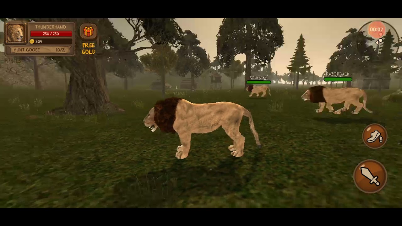playing ultimate lion simulator 🦁 - YouTube