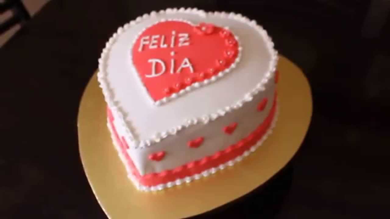 torta corazón para el dia de la madre - YouTube