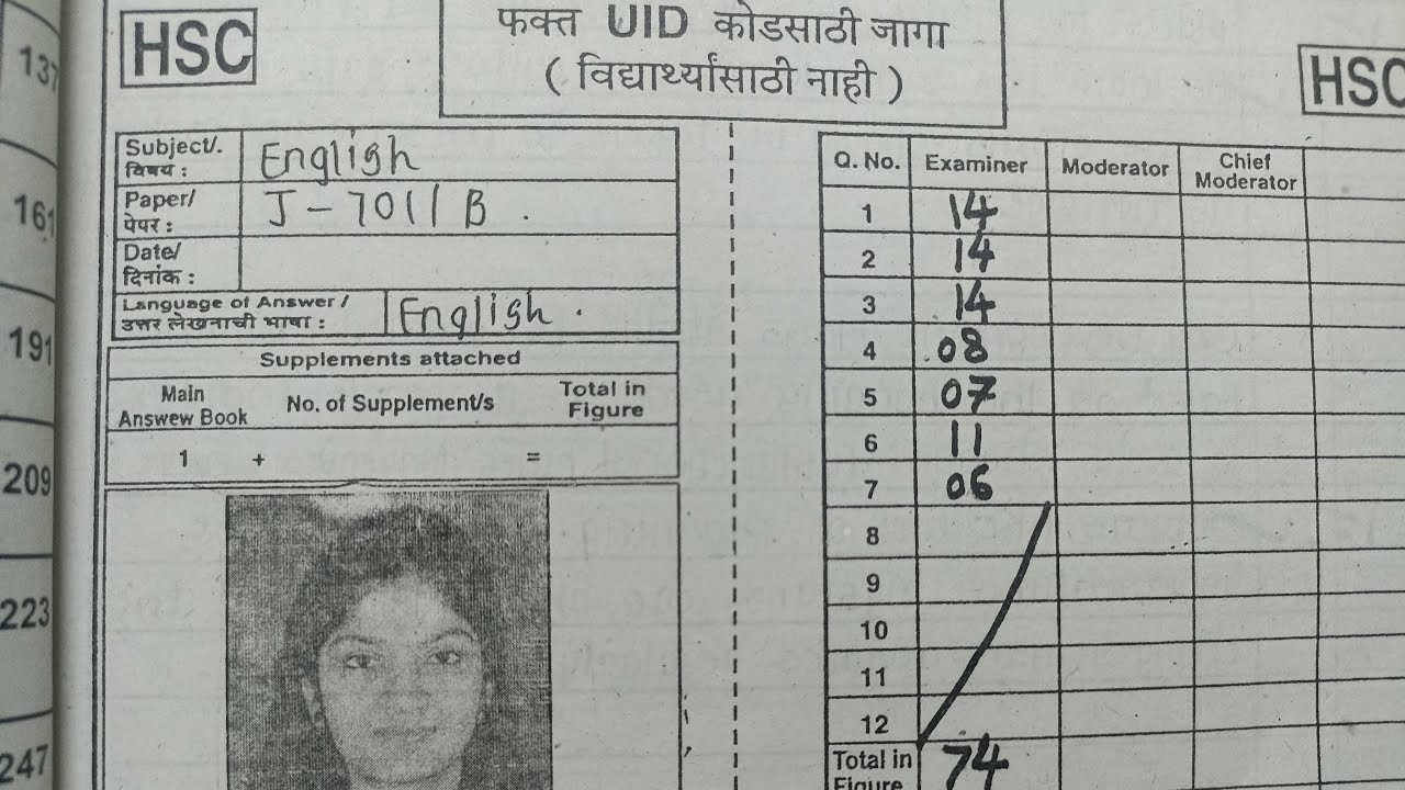 class 12th HSC English Topper Board Paper Presentation for 2022 board ...