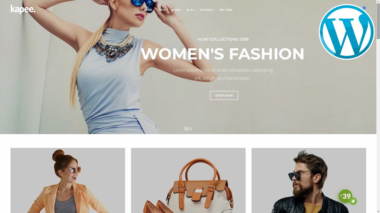 Kapee Modern Multipurpose ★ WordPress Themes & Templates ★ - YouTube