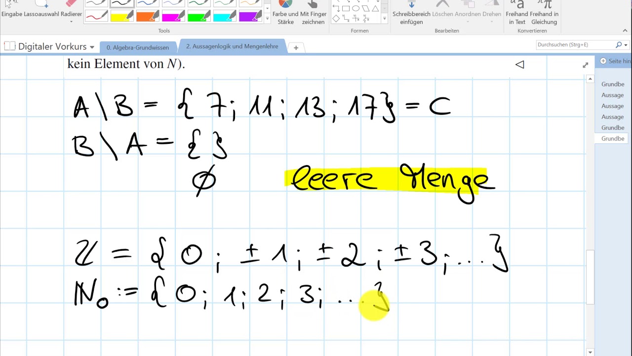 02 02 02 Grundbegriffe der Mengenlehre 02 - YouTube