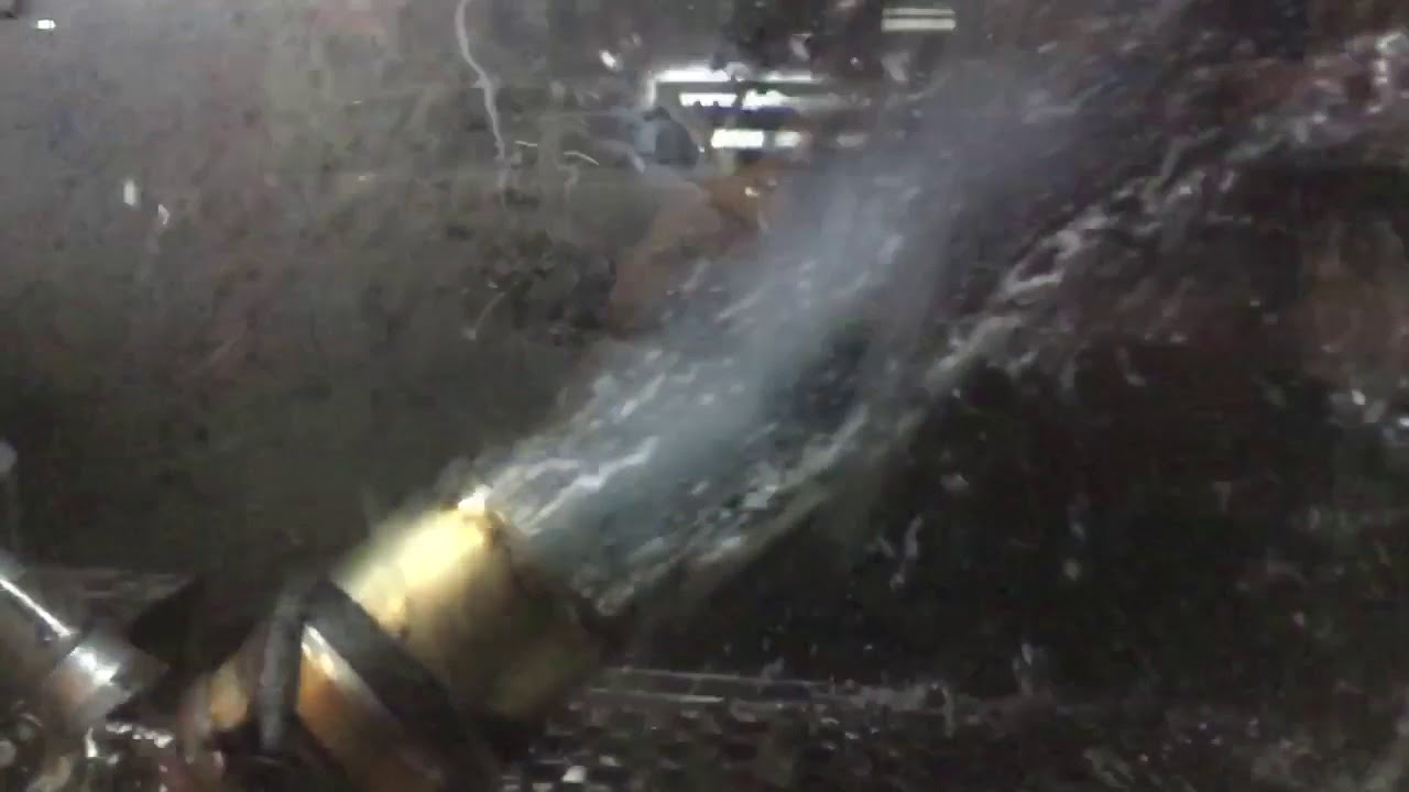 Bmw mini DPF cleaned. Slow motion - YouTube