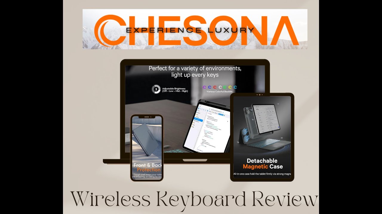 Chesona Wireless Keyboard Review | iPad Air M2 13inch - YouTube