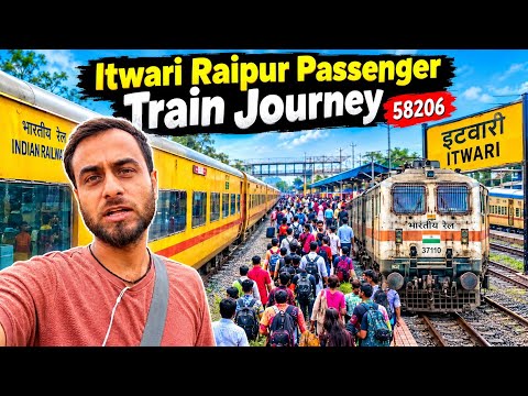 58206 Itwari Raipur Passenger Journey Vlog 58206 train #indianrailways #58206