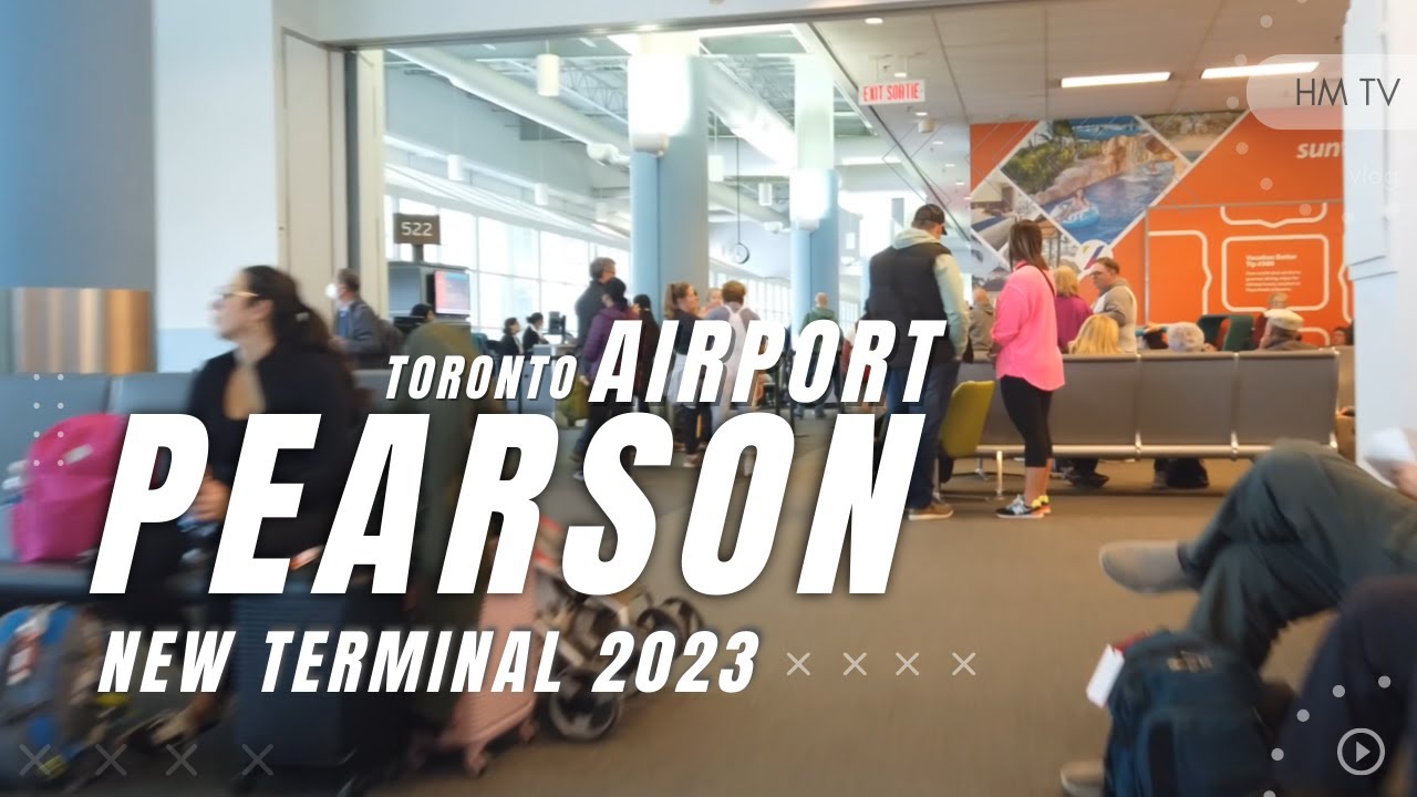 Toronto Pearson airport new terminal 2023 walk tour and departures ...