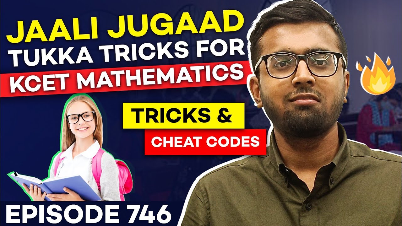 KCET 2023: Jaali Jugaad Tricks for Mathematics | Tricks & Cheat Codes #746 #kcet2023 # ...