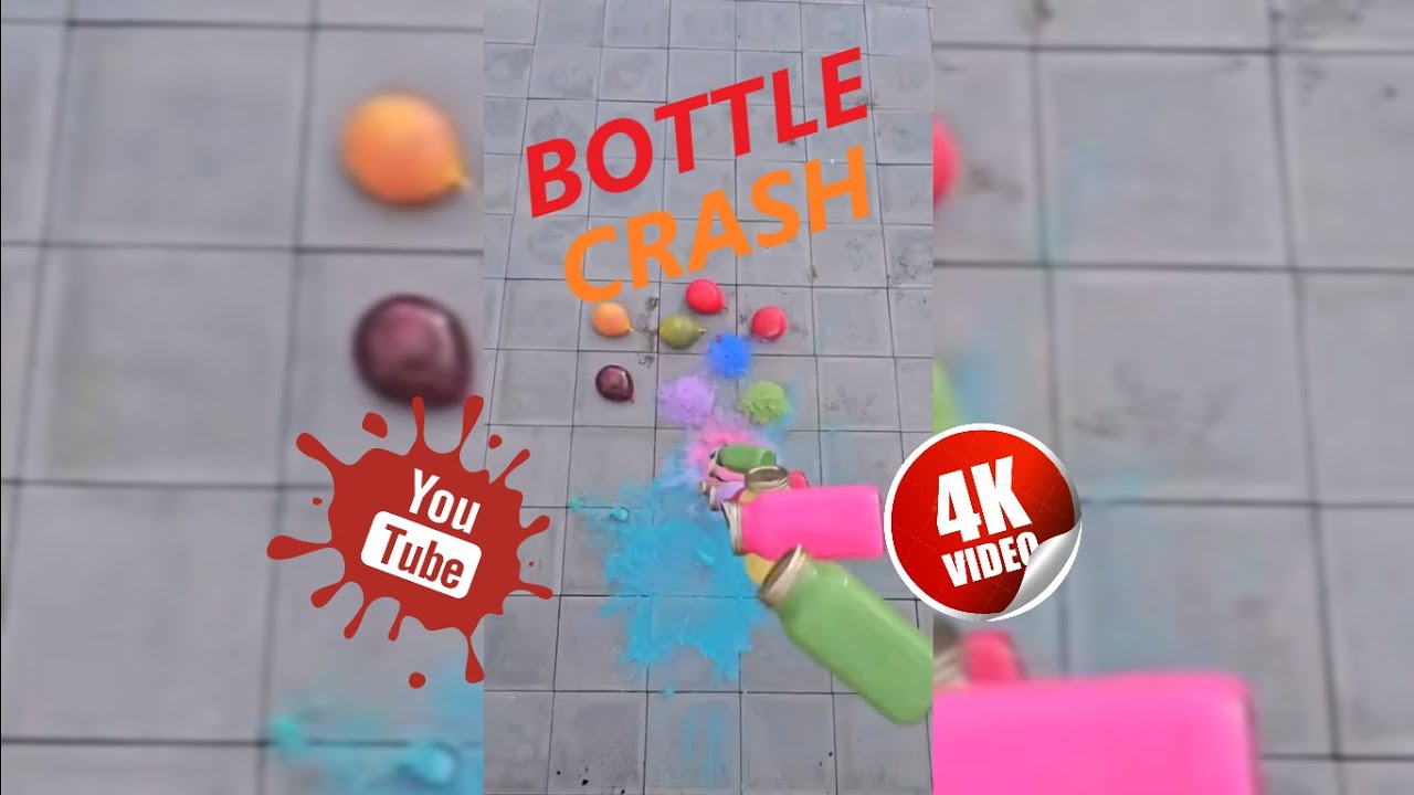 Epic Water Balloon Drop Bottle Rolling Down | ASMR Compilation 4K Video ...