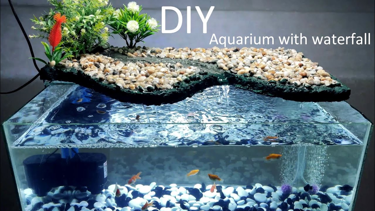 DIY an Amazing Backyard Garden Aquarium With Waterfall from Cement and ...