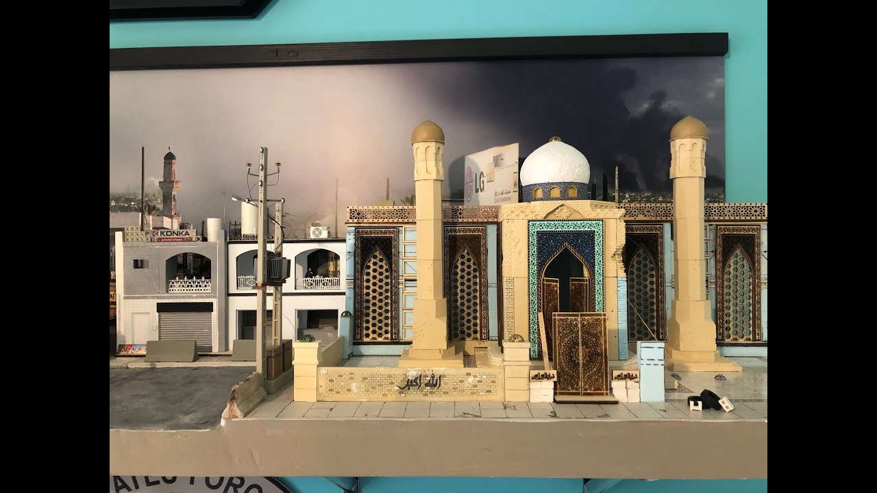 Diorama project WIP of Grand Mosque al-Nuri Mosul, Iraq US ARMY QRF ...