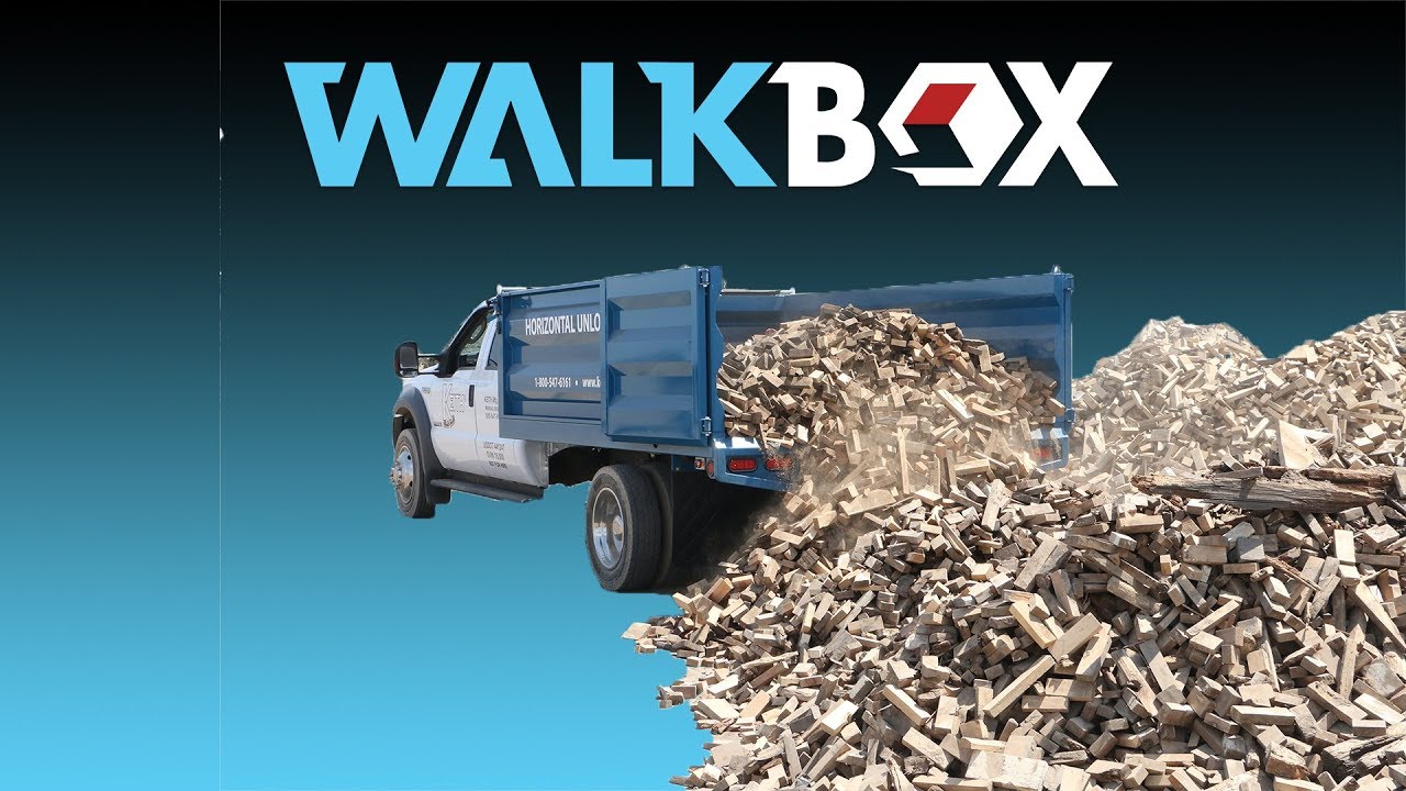 Unloading Woodblocks with a WalkBox™ Horizontal Unloader - YouTube