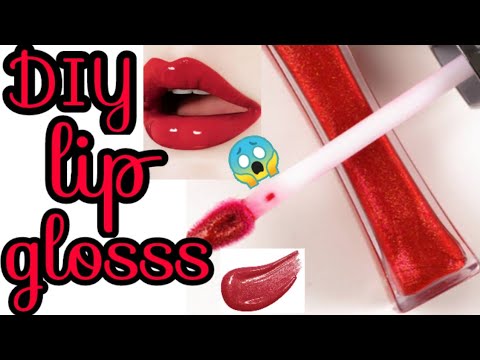 DIY LIP GLOSS HOMEMADE/HOW TO MAKE LIP GLOSS AT HOME/DIY LIP GLOSS/HOMEMADE EASY LIP GLOSS ...