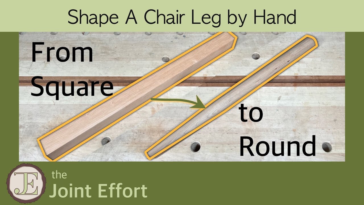 Entire Process - Shape a Chair Leg by Hand - YouTube