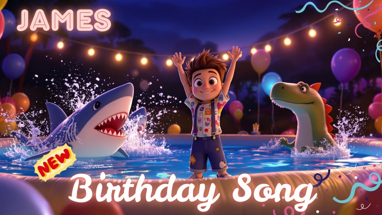 🎉 James Happy Birthday New Song 🎶 | James Name Song | Happy Toons TV ...