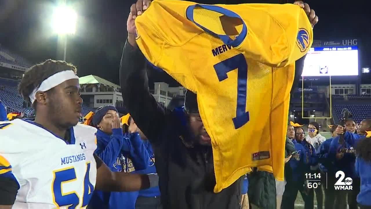 Mervo Mustangs win 4A/3A state championship 22-13 - YouTube