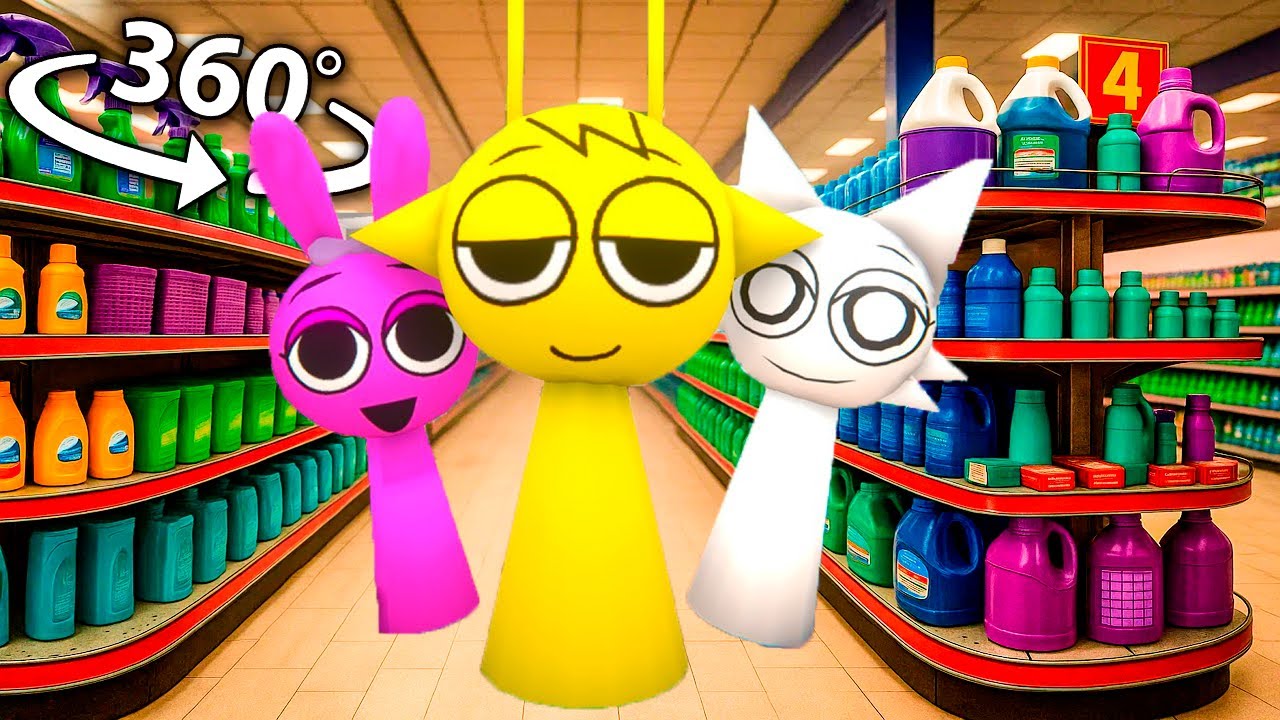 Sprunki dance - Supermarket in 360° Video | VR / 8K | (Incredibox ...