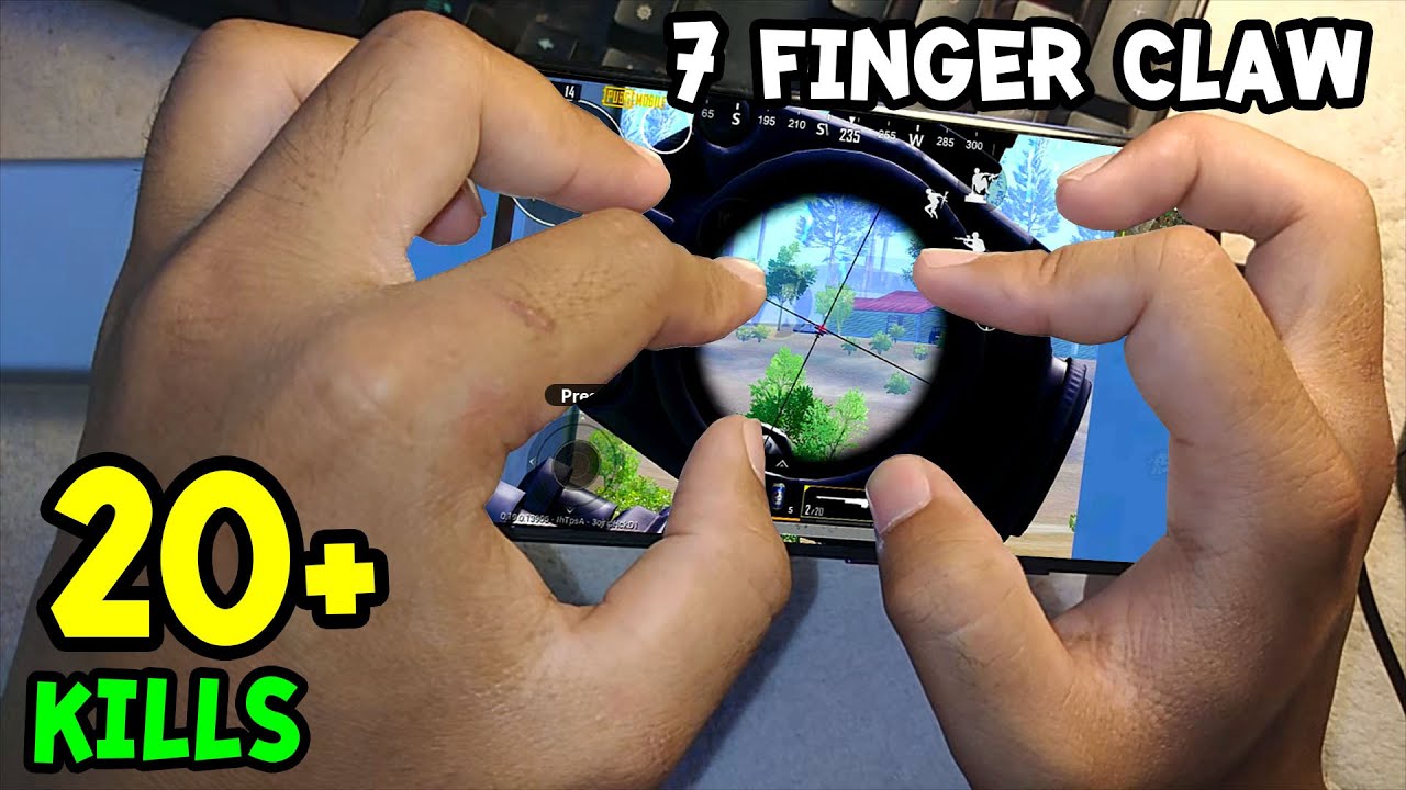 HANDCAM! 7 FINGER CLAW ON PHONE + FULL GYRO! | BEST CONTROL PUBG MOBILE ...