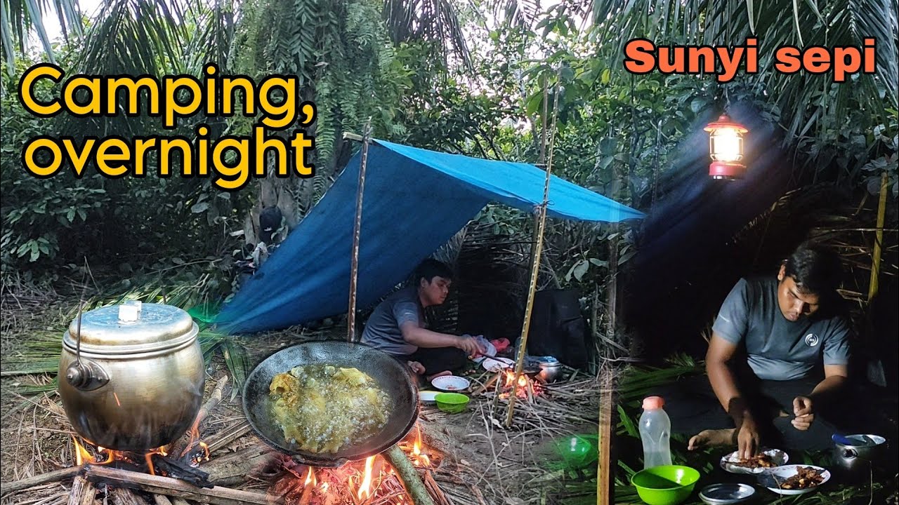 CAMPING||sunyi sepi saat sendiri di hutan, OVERNIGT,COOKING - YouTube