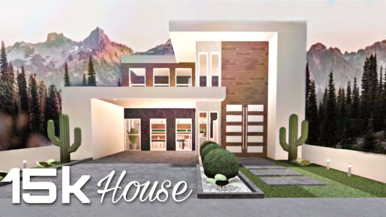 i built a mansion in bloxburg with only 15k🏡NO ADVANCED PLACEMENT - YouTube