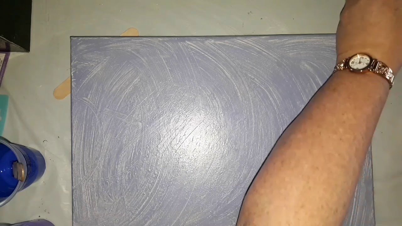 17 - Acrylic pour puddle style trial *Stunning colours* - YouTube