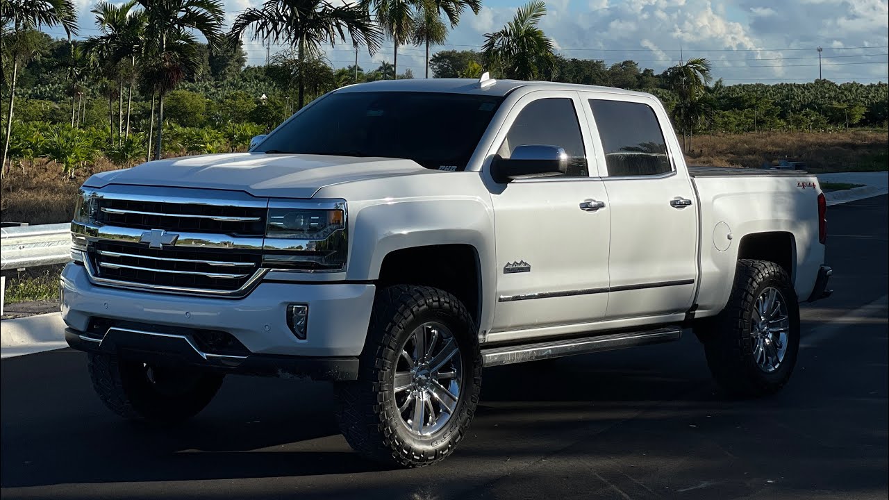 My 2017 Silverado 4 inch belltech lift kit - YouTube